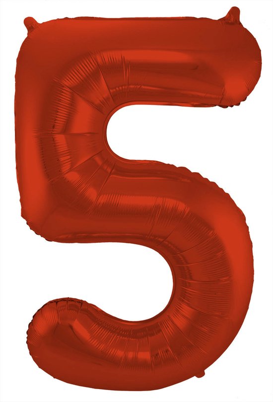 Folat folie ballonnen - Leeftijd cijfer 25 - rood - 86 cm - en 2x ...