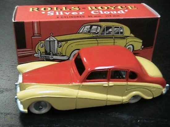 Rolls-Royce Silver Cloud (Geel/Rood) (8 cm) 1/45 Quiralu [Modelauto ...