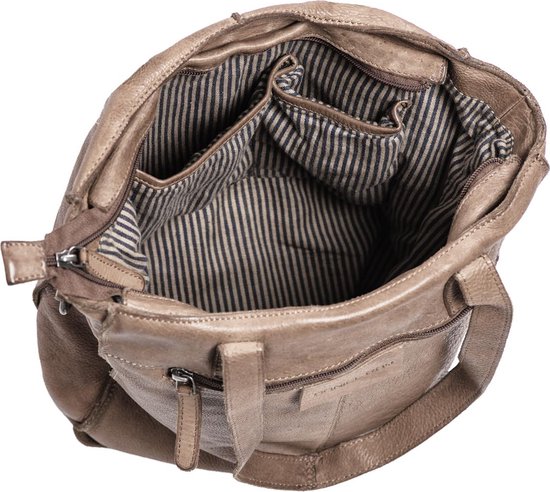 Daniel Ray Leather Shopper Berkeley Taupe | bol