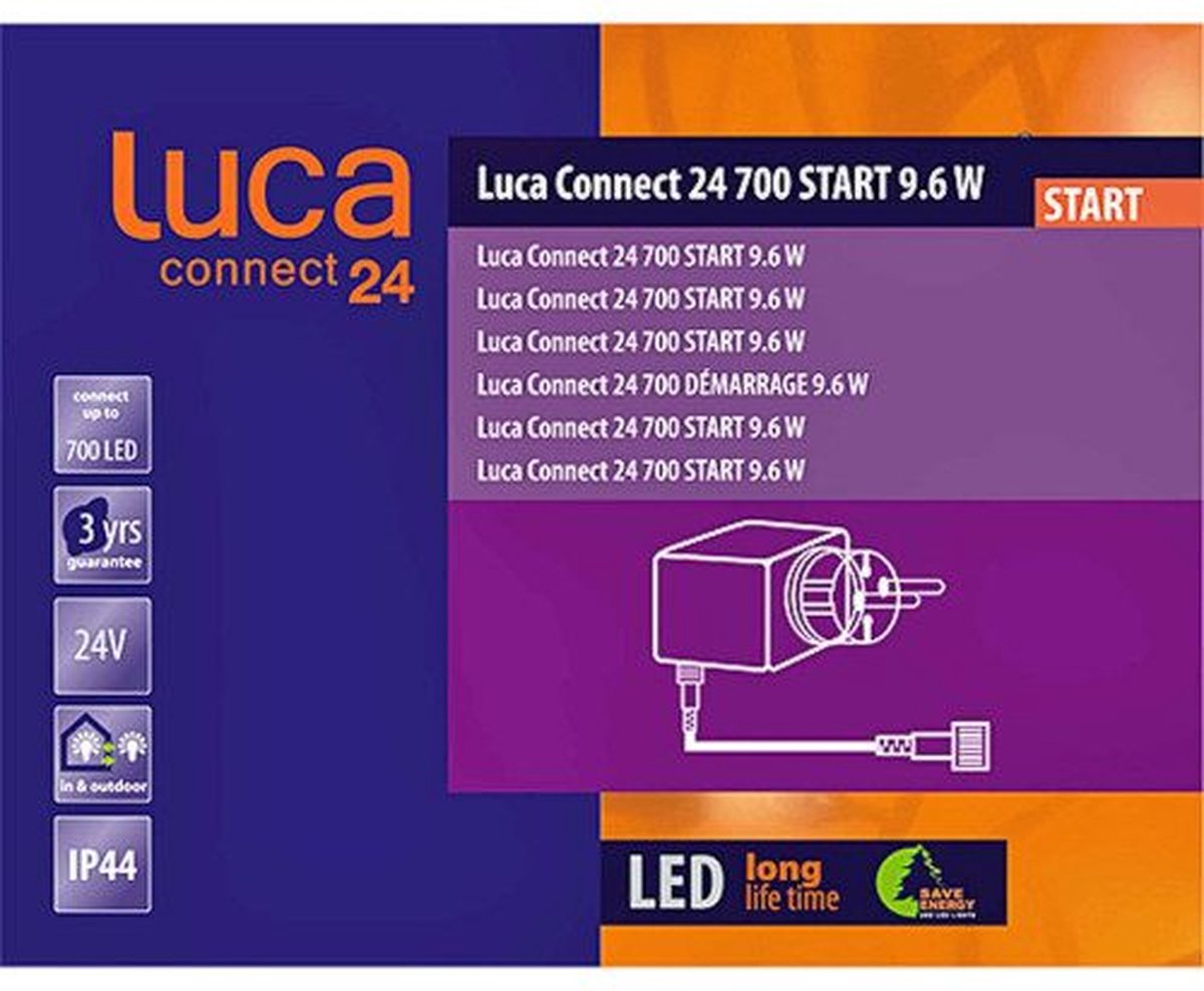 Luca Lighting connect 24 transformator voor maximaal 700 leds - Zwart ...