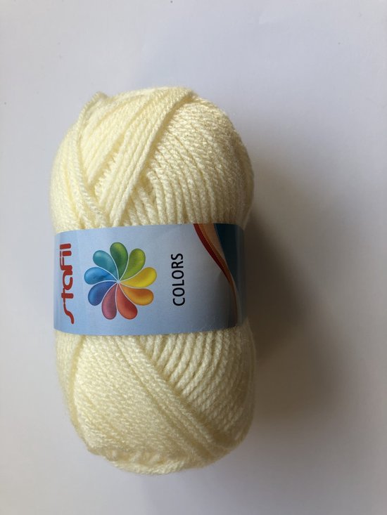 Colors Wool 50gr / 133mtr, Cream | bol
