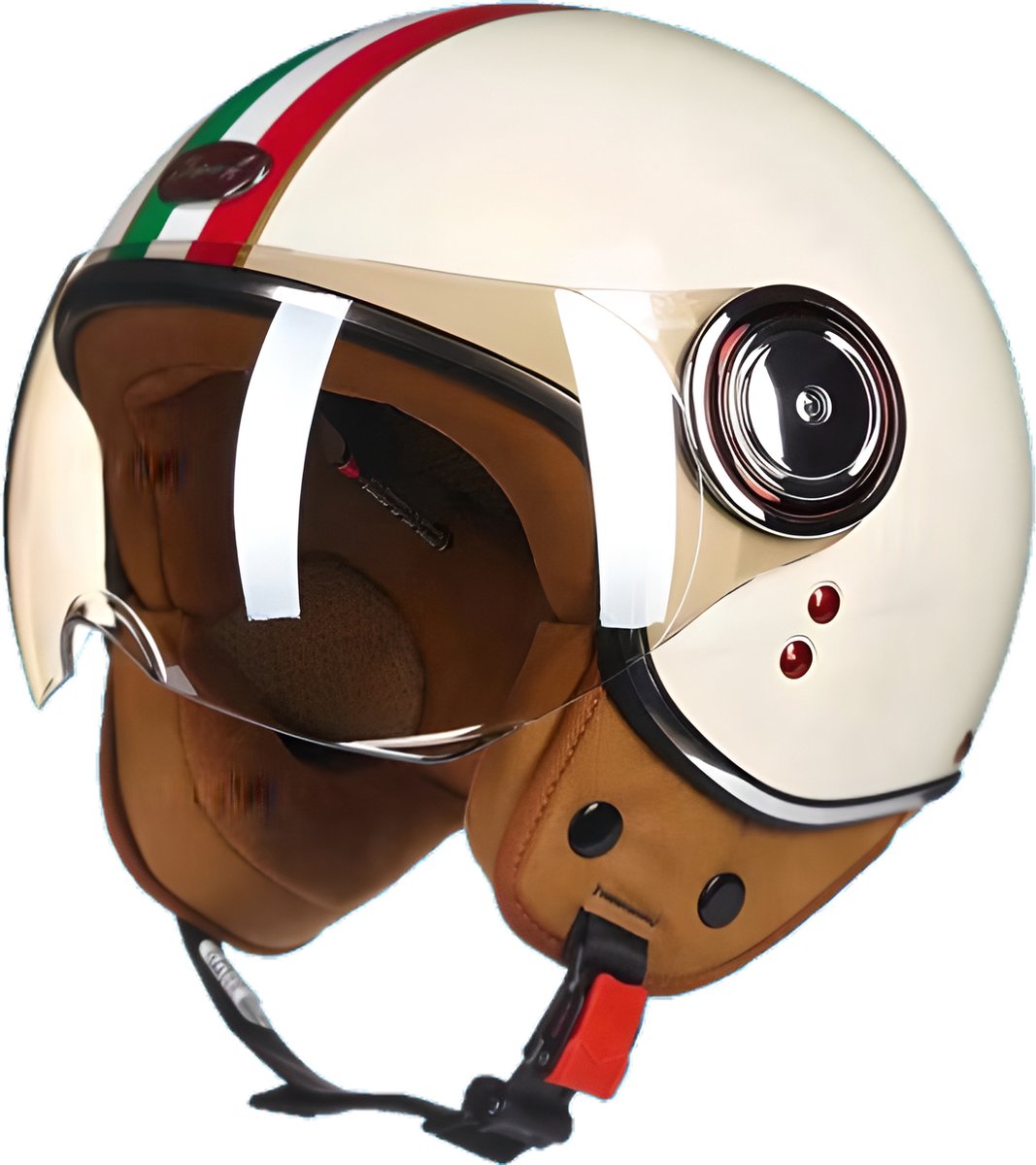 Beon B110 Helm Scooter / Jethelm - Creme Glans M | bol