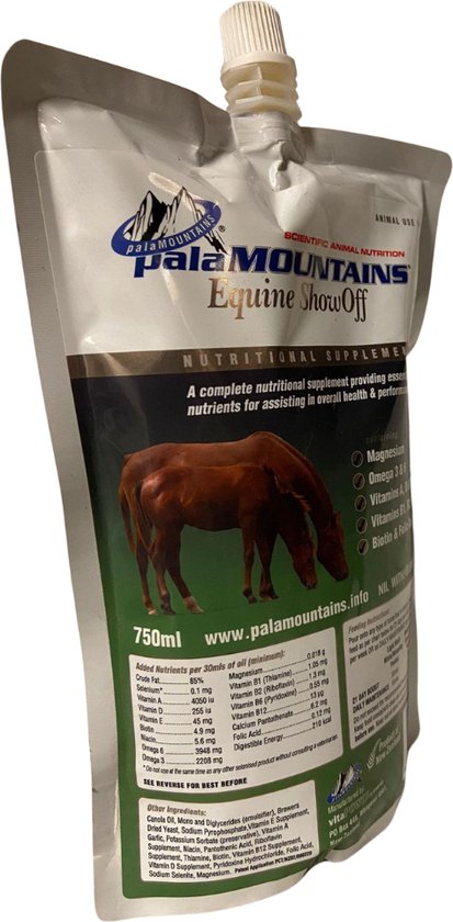 palaMOUNTAINS® - EQUINE SHOW OFF - Paardenvoedings supplement - 750 ml - Dressuur -... | bol