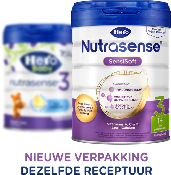 Hero Nutrasense SensiSoft Peutermelk 3 - Flesvoeding vanaf 1 jaar - 1 x ...