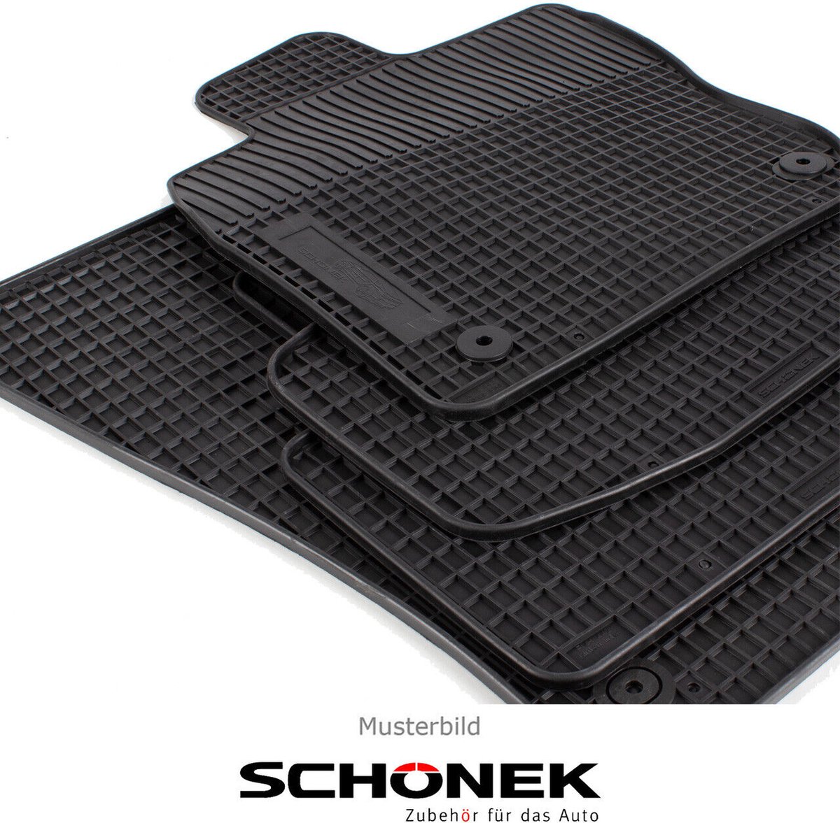 Schönek mattenset Rubber 2-delig - Volkswagen Transporter T5/T6 | bol.com