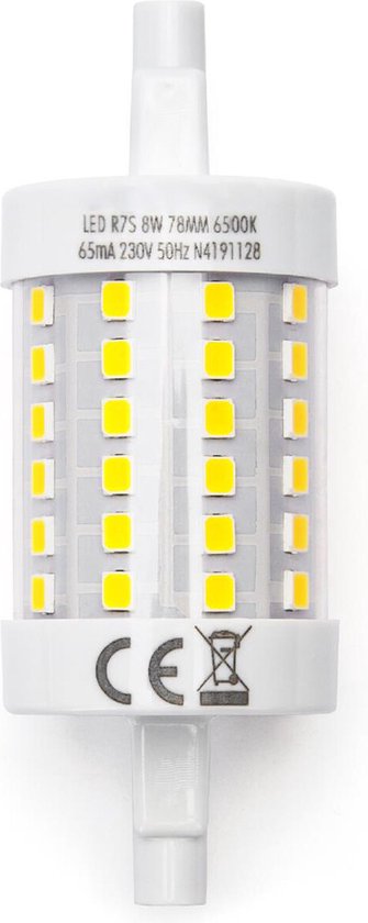 Led Lamp Aigi Trunka R7s Fitting 8w Helder Koud Wit 6500k