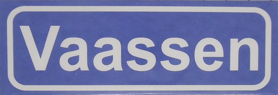 Koelkast magneet plaatsnaambord Vaassen. | bol