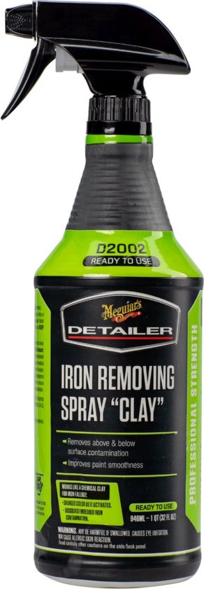 Meguiar's D2002 Iron Removal Spray Clay - Autolak bescherming - 946 ml ...