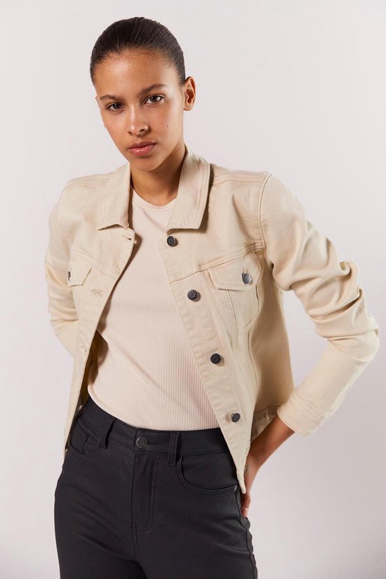 Object Objwin New Denim Jacket Noos Jassen Dames - Zomerjas - Beige ...