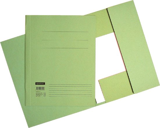 Dossiermappen Quantore A4 320 gr Groen – set 10 stuks | bol.com
