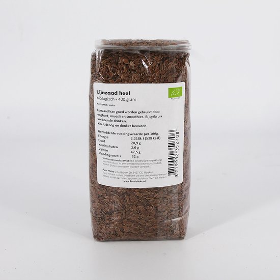 Lijnzaad heel - 400g - BIO | bol