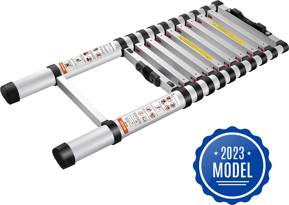 Telescopische Ladder - Vouwladder - Uitschuifbare Ladder - Uitschuif ...