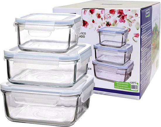 voedselopslagcontainer / Glass Food Storage Containers - Luchtdicht ...