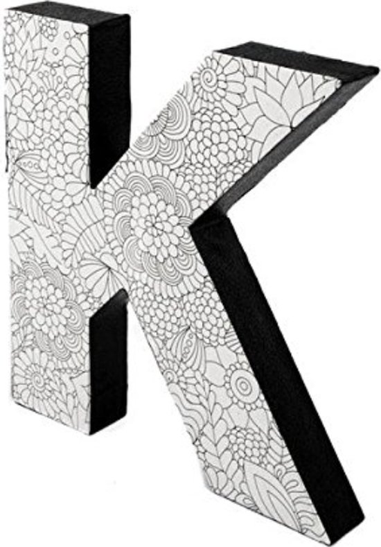 dci Color Joy Art - Large Block Letter “K “ Wall Hanging - Letter to ...