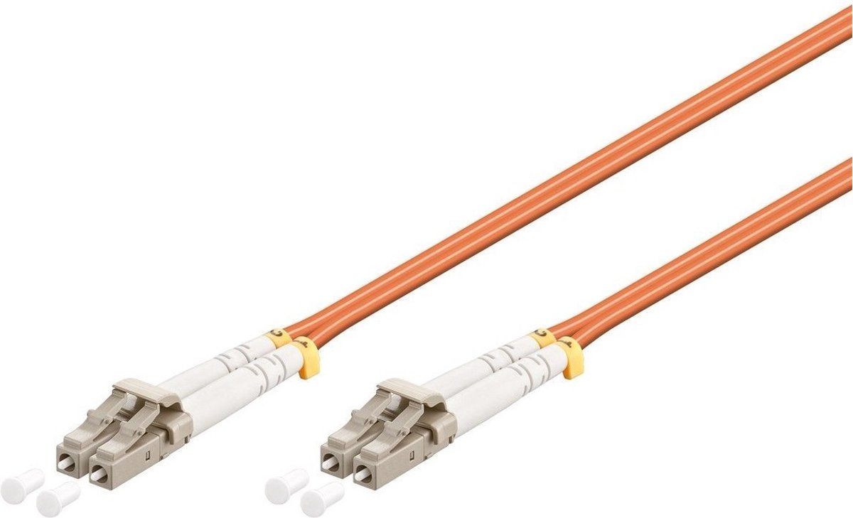 LC Duplex Optical Fiber Patch kabel - Multi Mode OM2 - oranje / LSZH ...