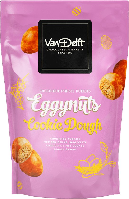 Van Delft - Eggynuts Cookie Dough - Krokante Eierkoekjes - Paaseitjes ...
