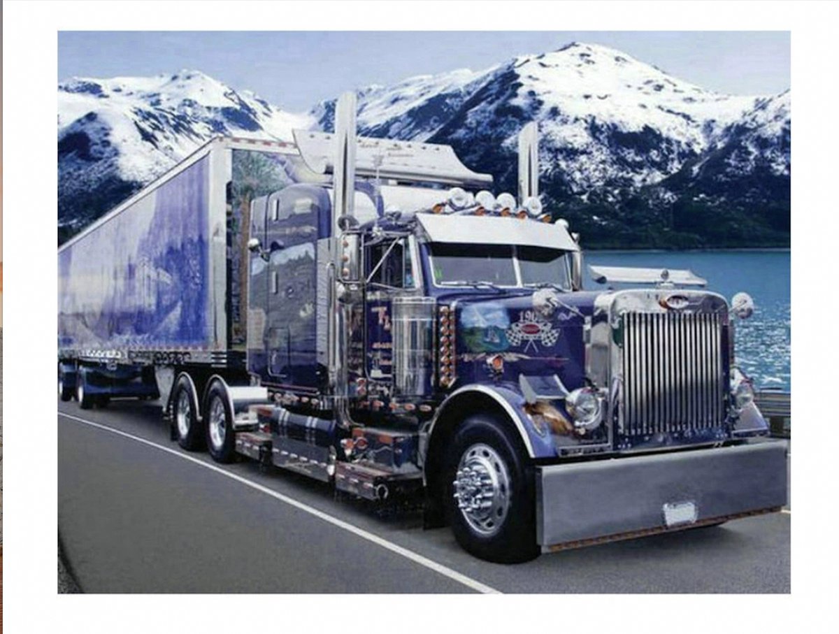 TOPMO - Kenworth vrachtwagen ijsberg - Diamond painting- HQ Diamond ...