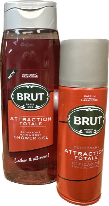 Brut Attraction Totale - Douchegel & Deo Spray | bol.com