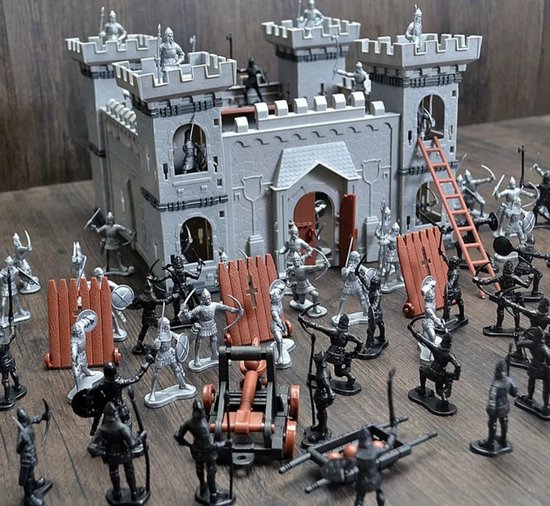 Leger figuren, ridder, middeleeuwen inclusief kasteel. | bol