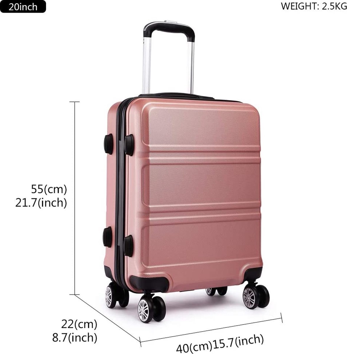 Luxe kofferset – Duurzaam – Premium kwaliteit – Universeel – Reiskoffer ...