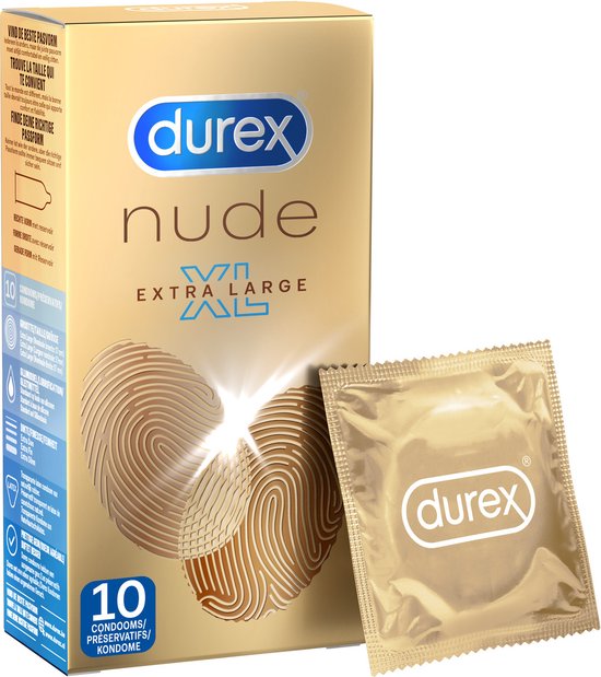 Durex Condooms Nude XL 10st - 3 Stuks - Voordeelverpakking | bol