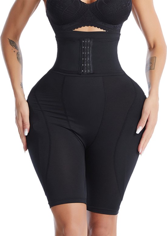 Shapewear - zwart - M - lang model - voor rondere billen en bredere ...