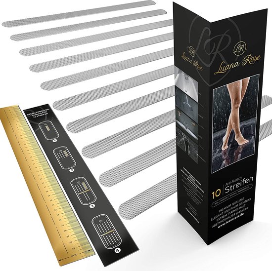 Luana Rose Antislipstrips voor Bad & Douche set van 10 - Transparant ...