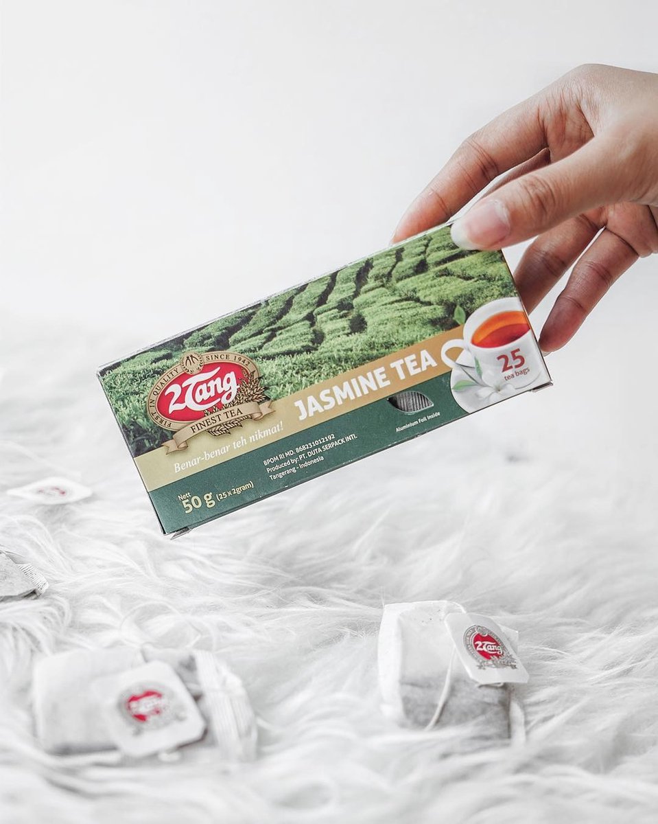 2Tang | Jasmijn Thee | 25 zakjes voor 1 kop | groene thee met jasmijn ...