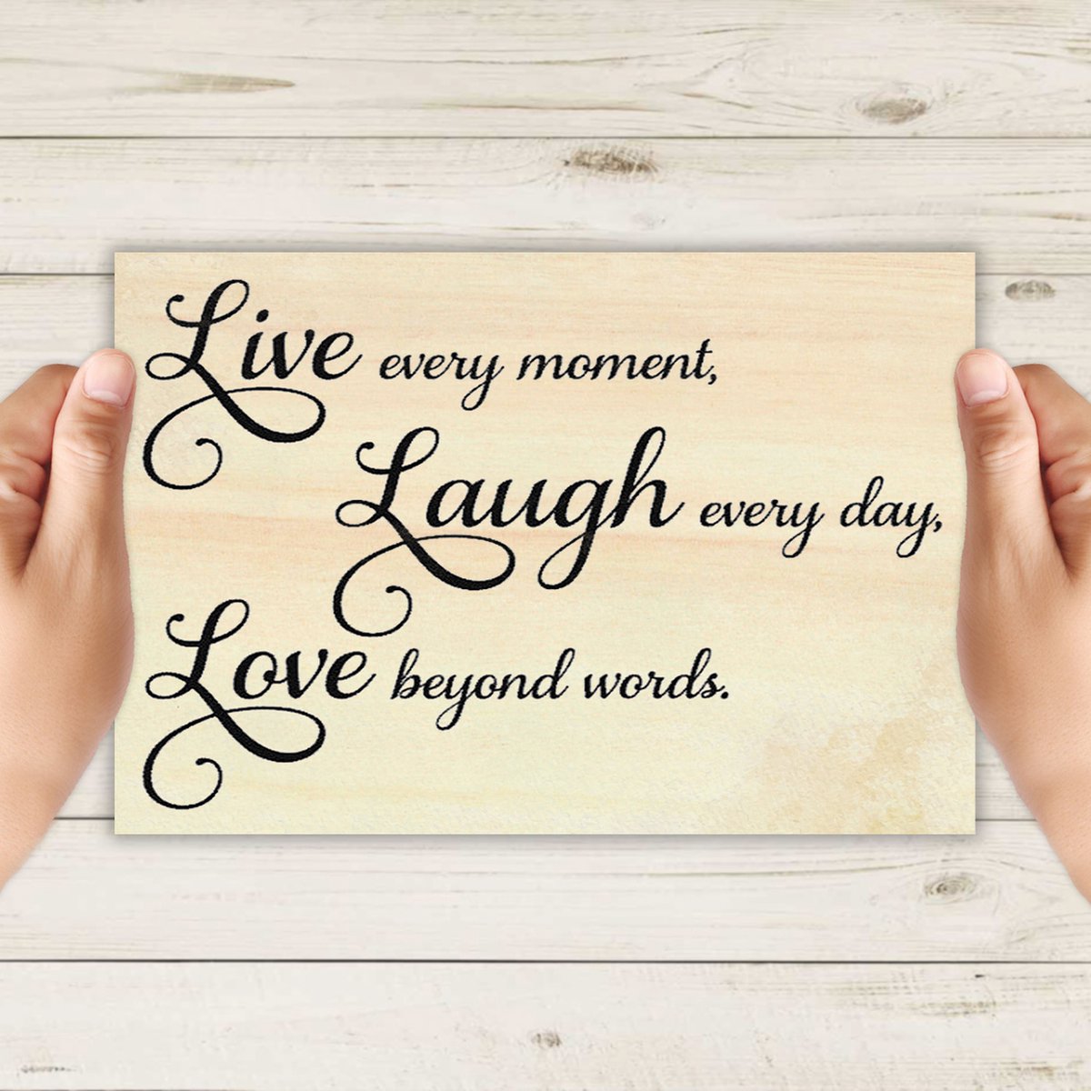Spreukbord - Live Laugh Love - Hout - Vintage - Grappig - Humor - Bord ...