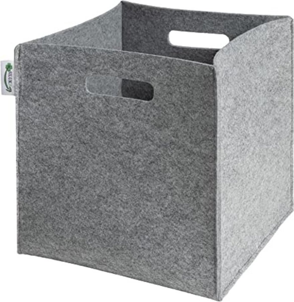 Vilten Wasmand - Stoffen Wasmand - Grijs - 31X31CM - Vilt - Opbergmand ...