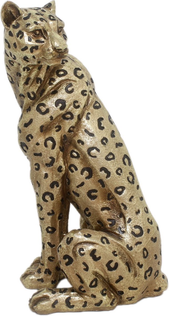 Luxe Luipaard Beeld - Statue - Goud | bol.com