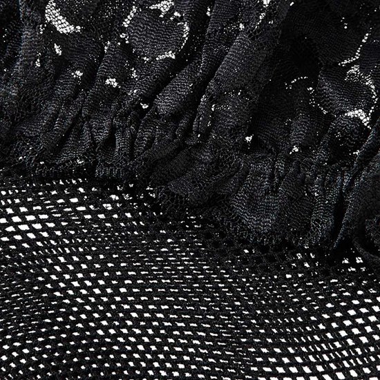 Dames Panty Visnet | Stay up | Zwart | Maat L/XL | Stay up panty ...