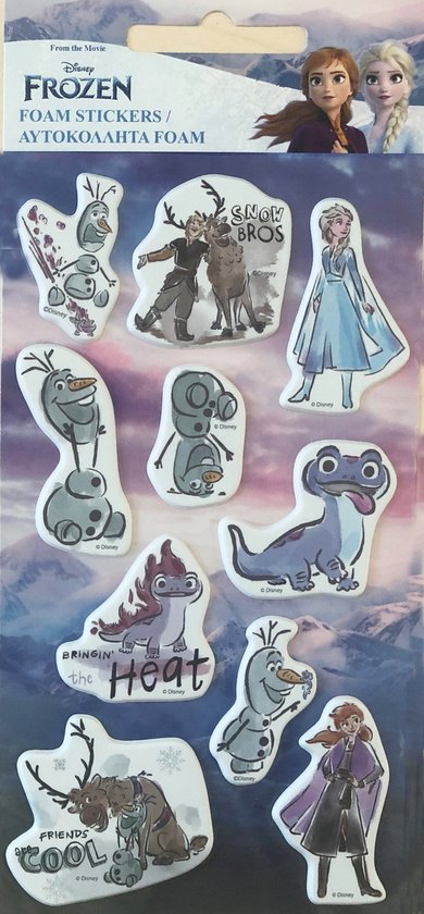 Disney Frozen stickers - Frozen Foam stickers - 10 stuks | bol.com