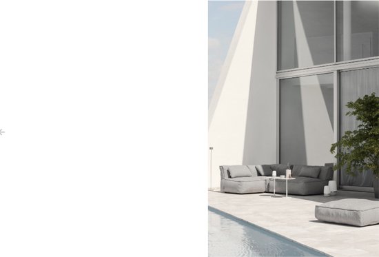 Blomus Grow outdoor pouf H38cm B75cm T75cm cloud | bol