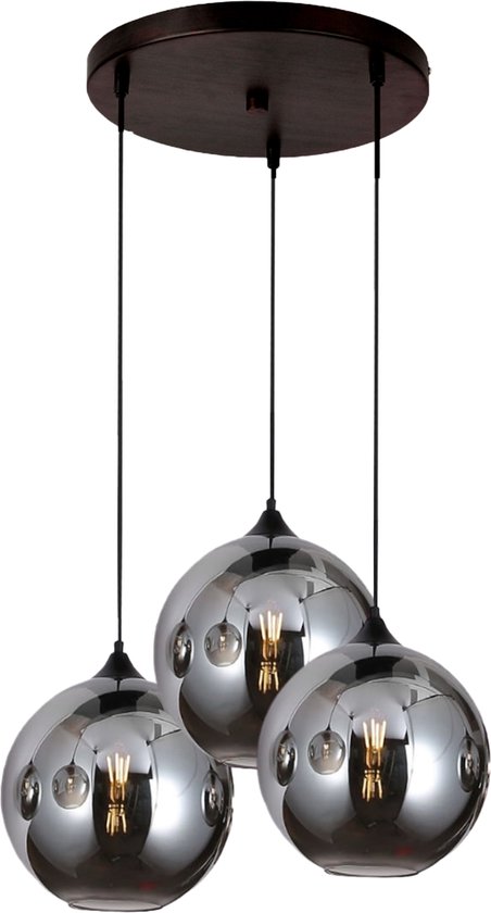 Rituals | Smokey Glazen Bollen Hanglamp | Plafondlamp | Plafonnière | 3 ...