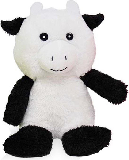 Koe (Wit/Zwart) Boerderij Pluche Knuffel 25 cm [Dieren Boerderij ...