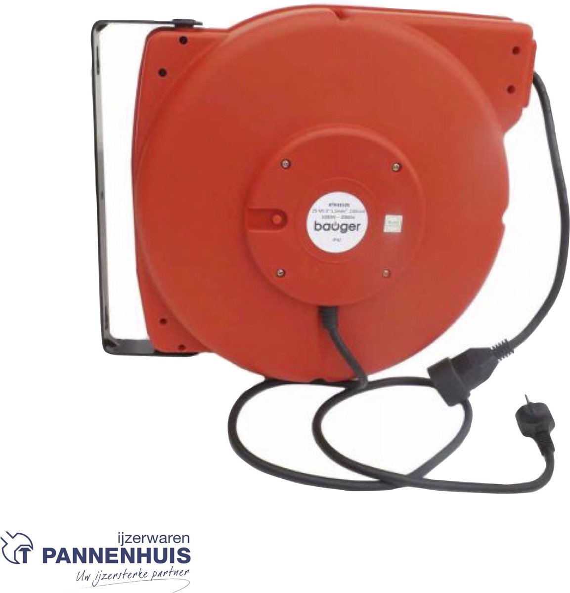 Bauger Kabeloproller 15 m + 1m 3x2,5mm ABS | bol