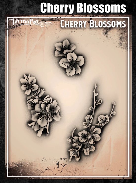 Wiser's Airbrush TattooPro Stencil – Cherry Blossoms | bol