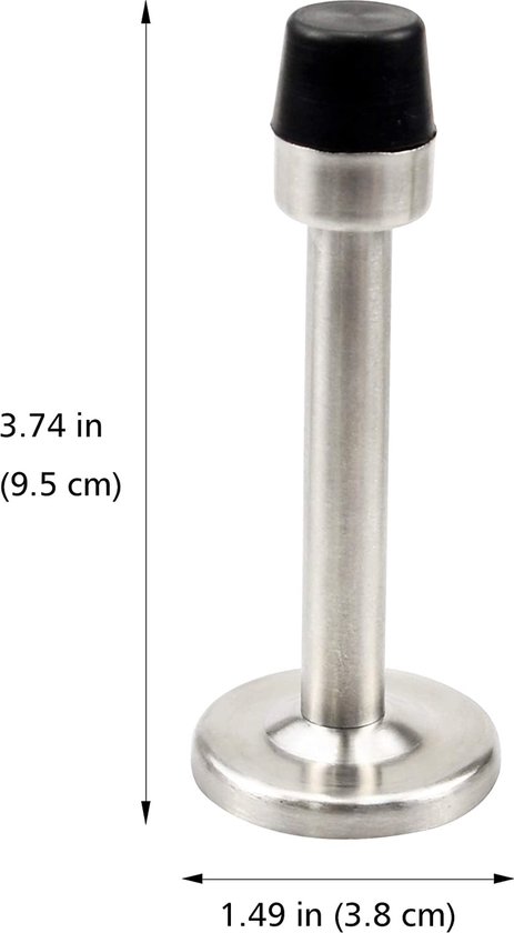 6 STKS deurstops, deurstop muur gemonteerd, lange deurstop met schroef ...