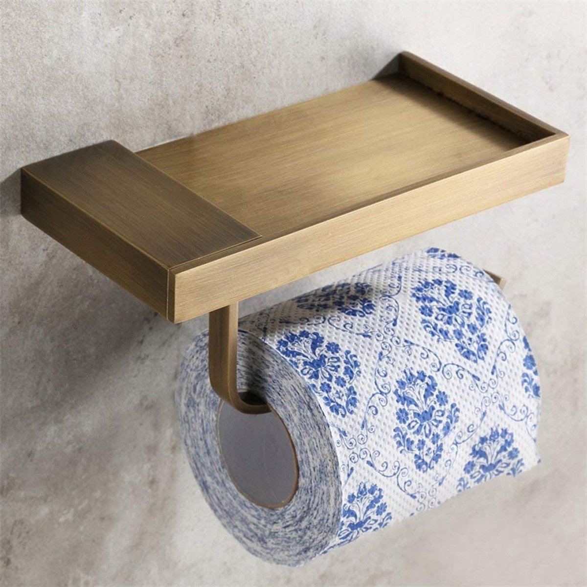 CASEWIND Toiletpapierhouder messing, wc-rolhouder vintage, wc-rolhouder ...