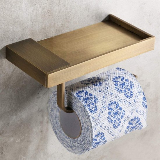 CASEWIND Toiletpapierhouder messing, wc-rolhouder vintage, wc-rolhouder ...
