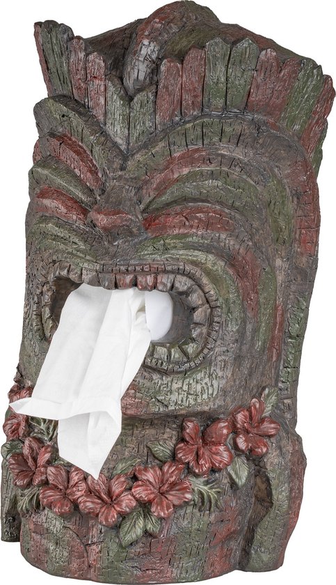 Rotary Hero Tiki Tissue Box Cover - Tissuehouder - Bruin | bol