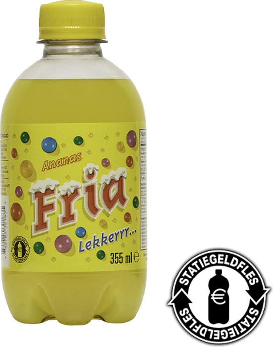 Fria® | Ananas drink | 12 x 355 ml | koolzuurhoudend | frisdrank I ...