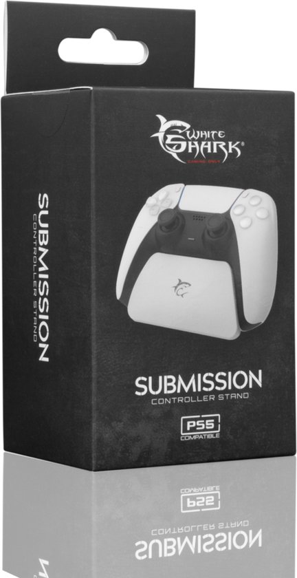 WHITE SHARK - SUBMISSION - PS5 CONTROLLER STAND - WHITE | bol
