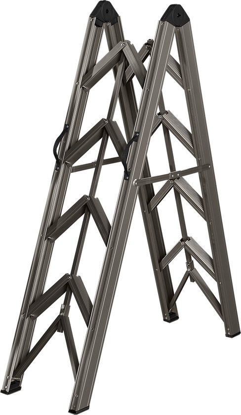 ELBE Aluminium Portatif Draagbaar Trapladder - 125 KG draagvermogen ...