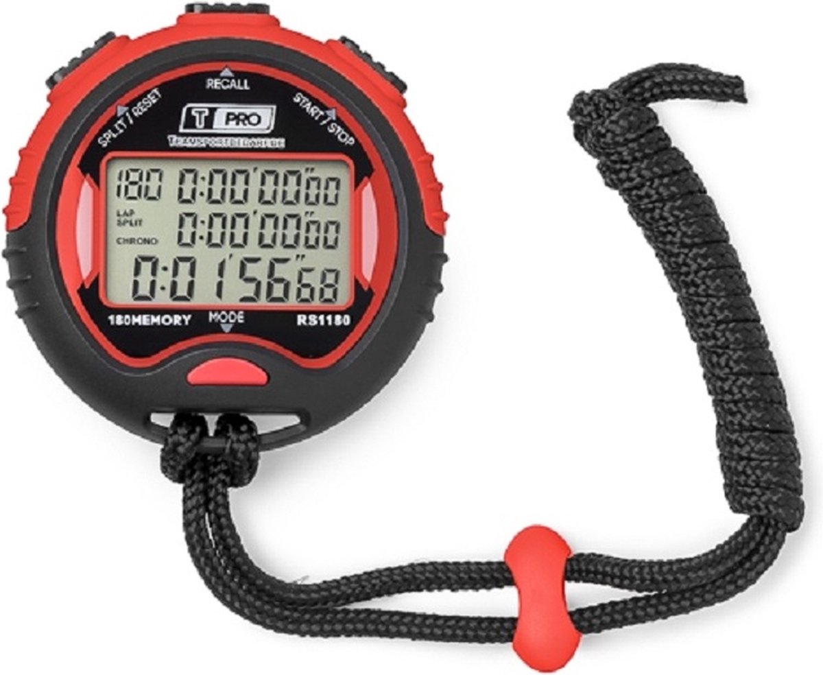 Digitale Stopwatch - 180 Tussentijden | bol.com