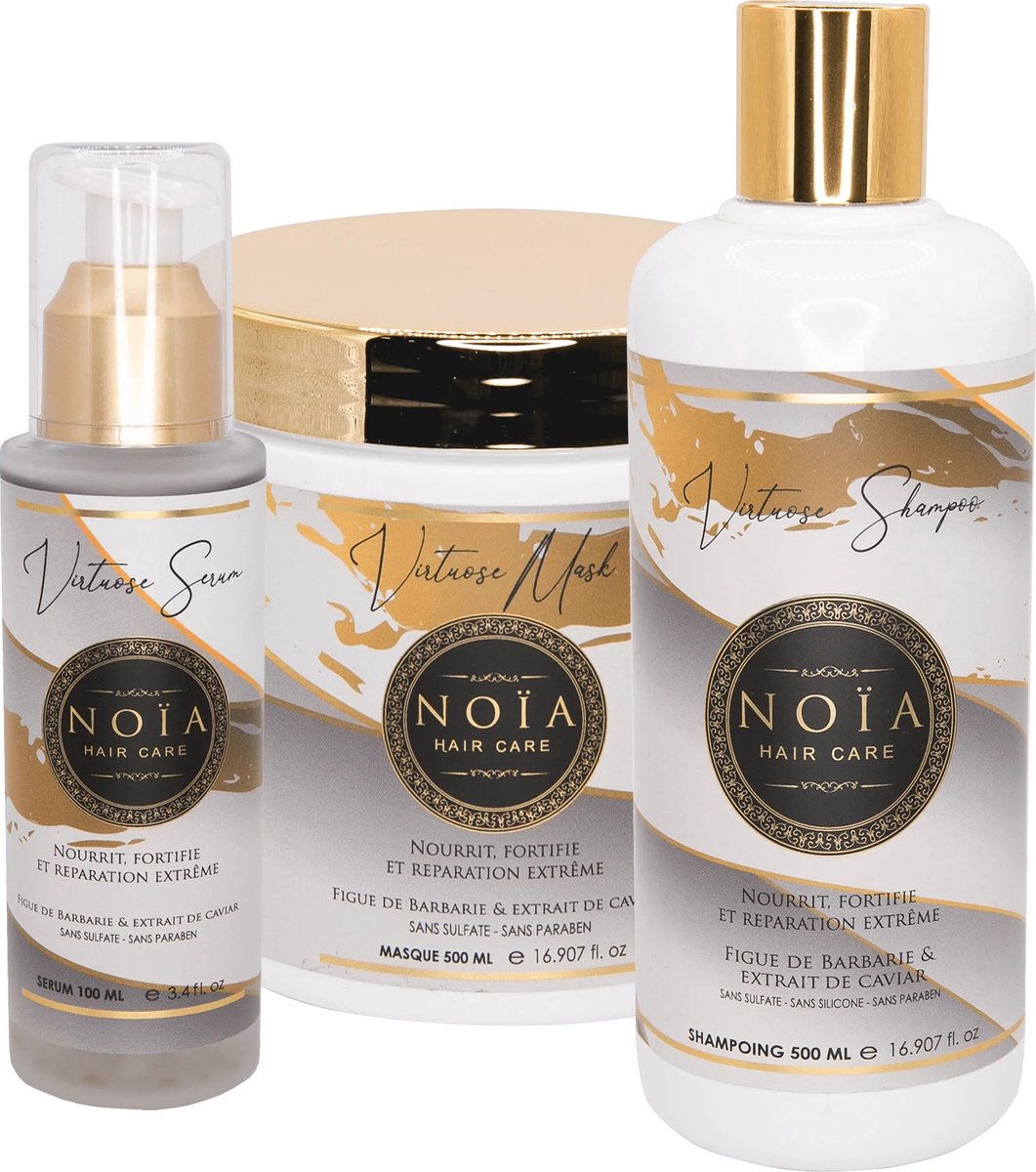 Noïa Luxe haar set VIRTUOSE Haar routine - Pack Trio - Shampoo - Masker ...