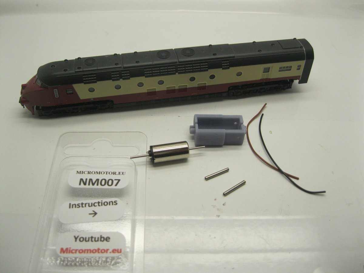 micromotor NM007 motor ombouwset voor Minitrix 12224, 12253, 12338 ...