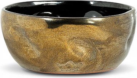 Dutchdeluxes - kom, Dented Bowls, Keramiek - Platinum - Medium | bol