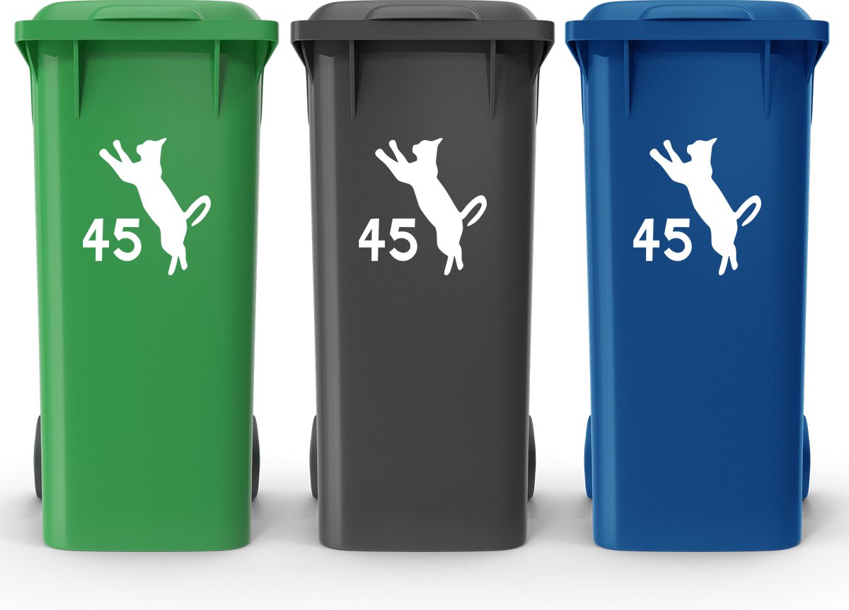 Container Stickers - Voordeelset 4 stuks - 15x20 cm - Container / Kliko ...